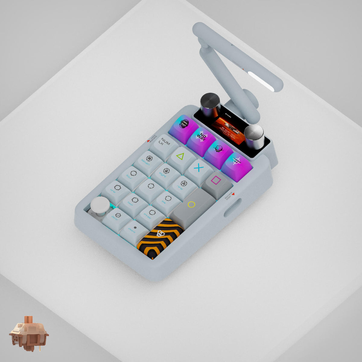 KeysMe Lunar 02 | Numpad Custom Wireless Mechanical Keyboard - KeysMe