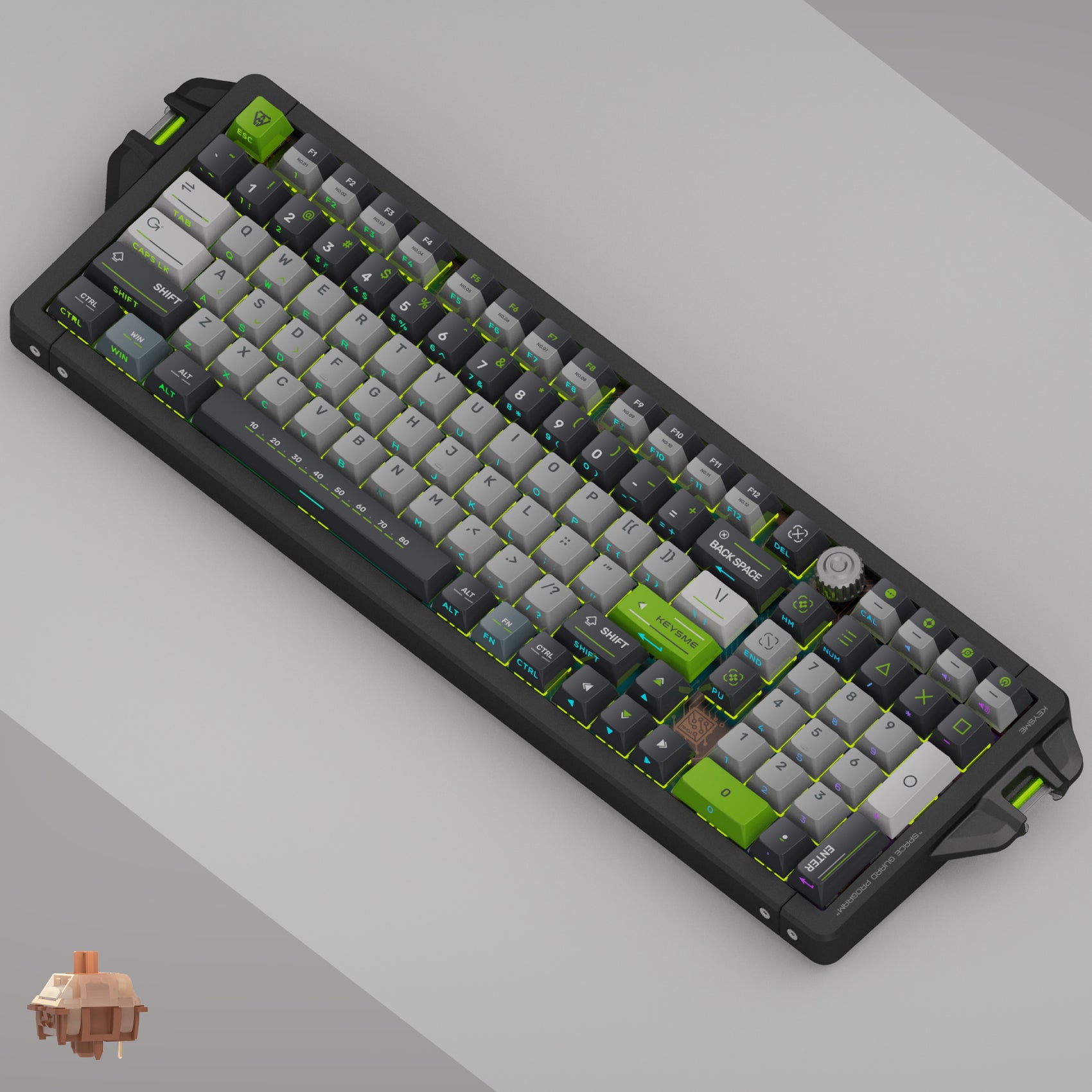 KeysMe AIM04 Wireless Custom Mechanical Keyboard