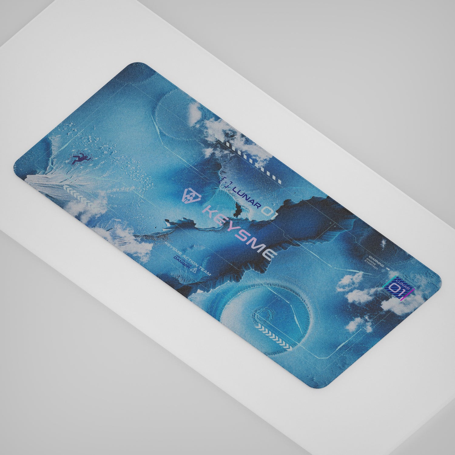 KeysMe Landing Deskpad-Unique Design, Large Size, Non-Slip Bottom, Performance-Tuned Surface