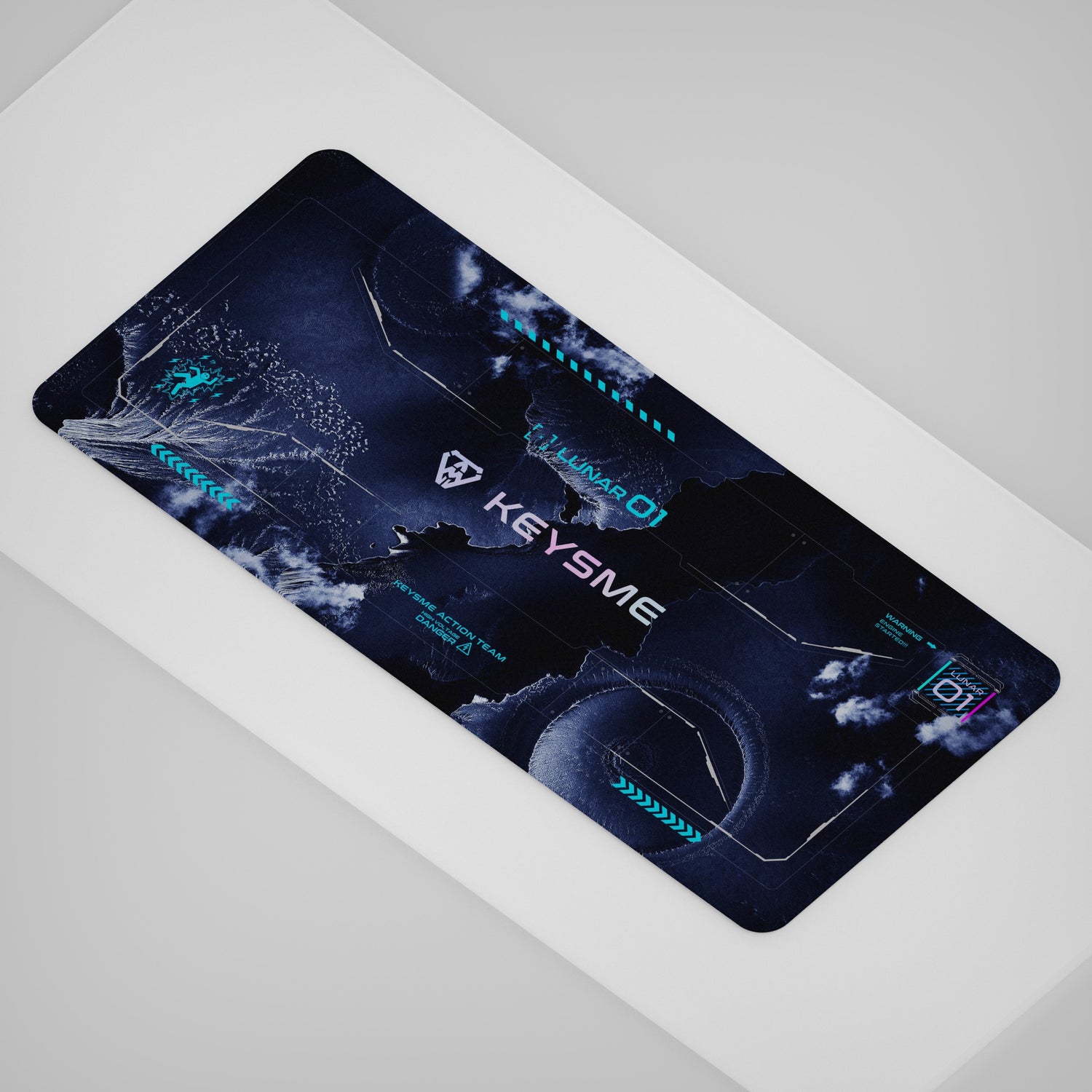 KeysMe Landing Deskpad-Unique Design, Large Size, Non-Slip Bottom, Performance-Tuned Surface