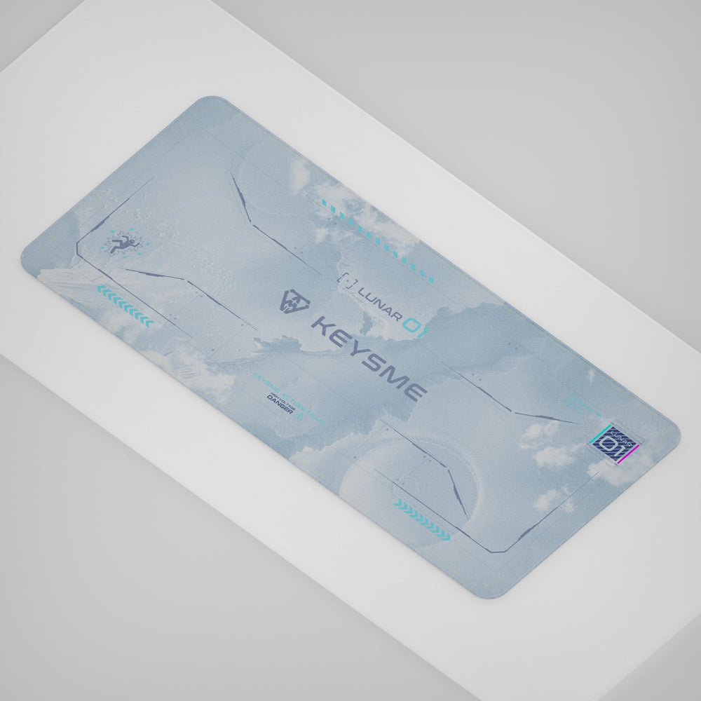 KeysMe Landing Deskpad-Unique Design, Large Size, Non-Slip Bottom, Performance-Tuned Surface